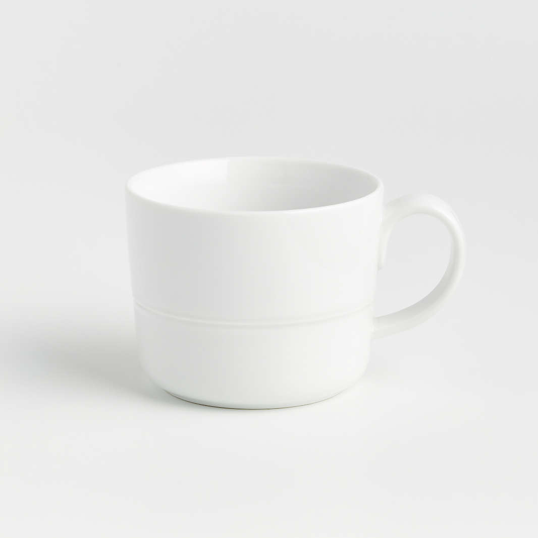 Porcelain Mugs: White Porcelain Coffee Cups | Crate & Barrel