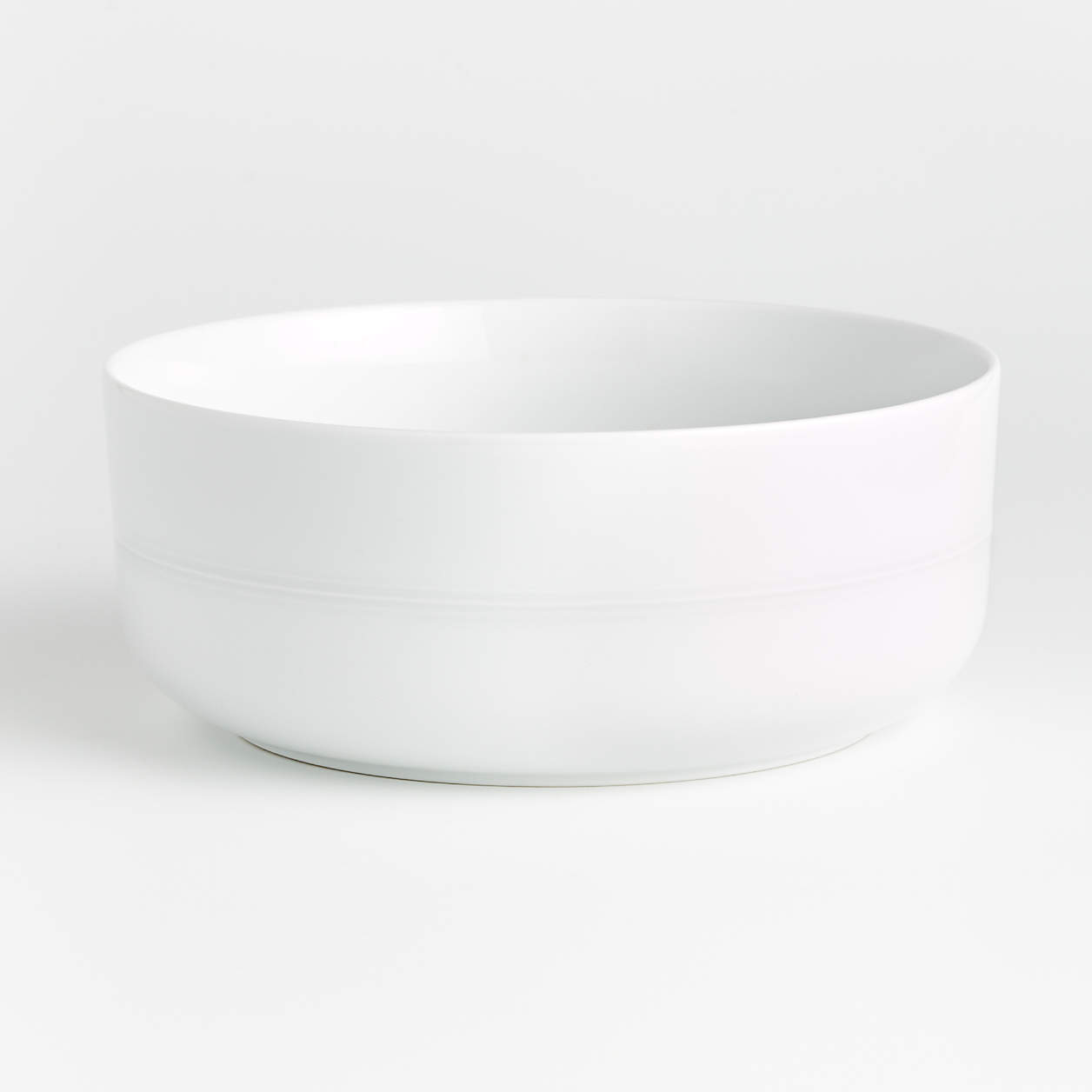 Hue White Serving Bowl + Reviews | Crate & Barrel
