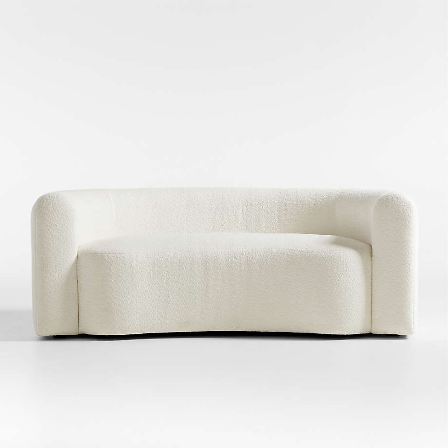 Hugger Curved Boucle Apartment Sofa by Leanne Ford + Reviews | Crate ...