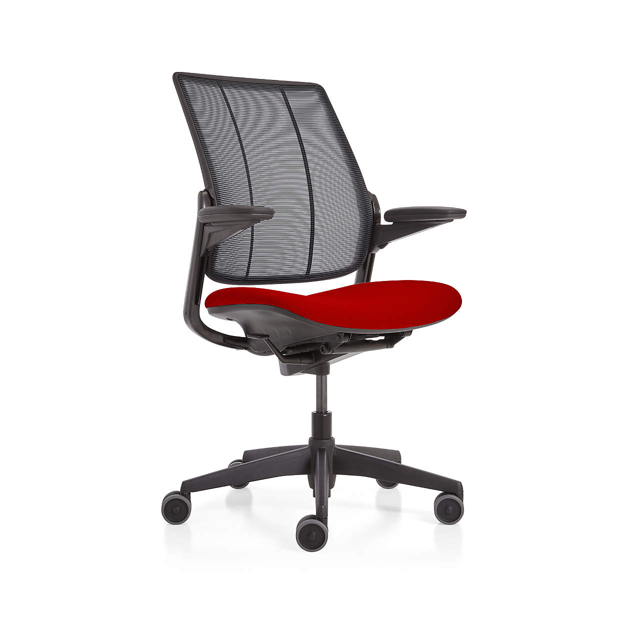 Humanscale Parma Red Smart Ocean Task Chair | Crate & Barrel