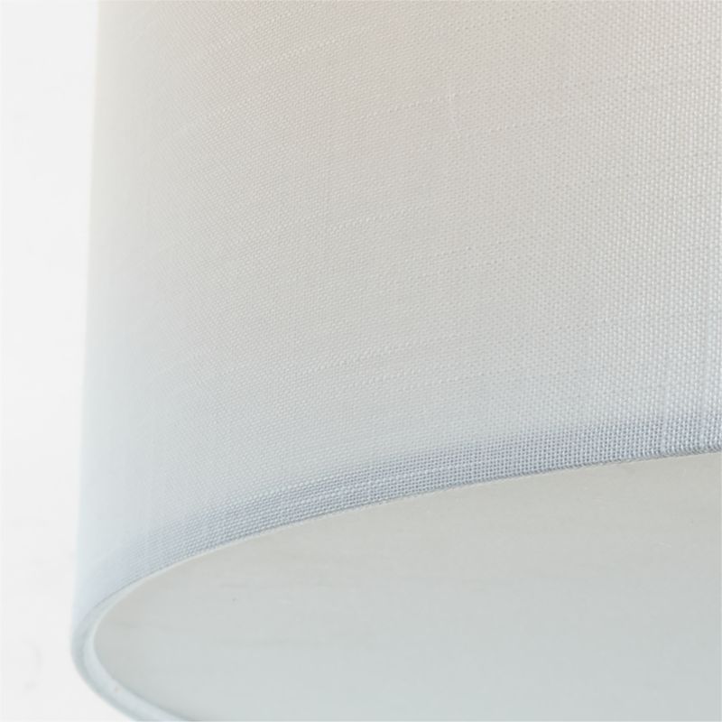 Hume 28" Linen Pendant Light | Crate & Barrel