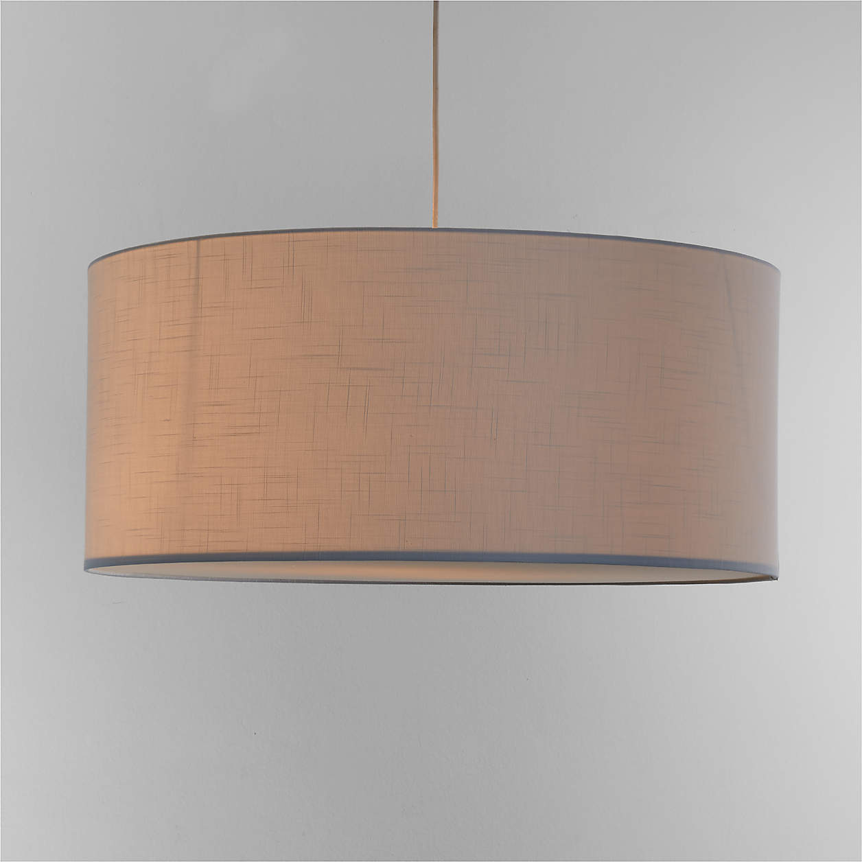 Hume 28" Linen Pendant Light + Reviews | Crate & Barrel