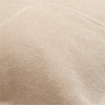 Hyde Pieced Suede 23"x23" Cream Throw Pillow Cover + Reviews | Crate ...