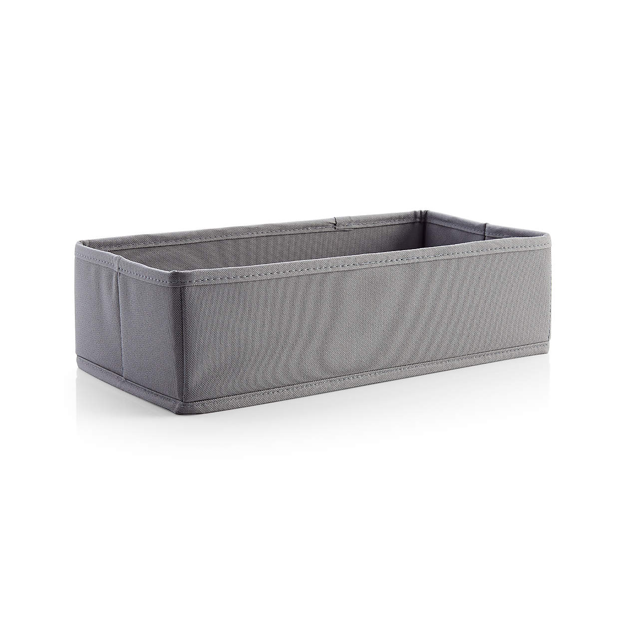 Canvas Grey Rectangle Baby Drawer Organizer + Reviews | Crate & Kids