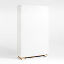 Ibiza Oak and Plaster Storage Cabinet | Crate & Barrel