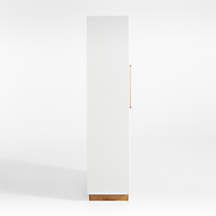 Ibiza Oak and Plaster Storage Cabinet | Crate & Barrel