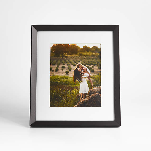 Brushed Black 11" Square Wall Photo Picture Frame + Reviews | Crate ...