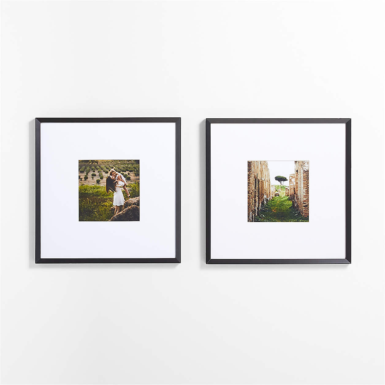 Icon Wood 2-Piece Black 11x11 Gallery Wall Picture Frame Set + Reviews ...