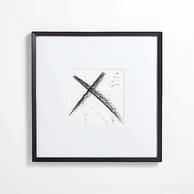 Brushed Black 11" Square Wall Photo Picture Frame + Reviews | Crate ...