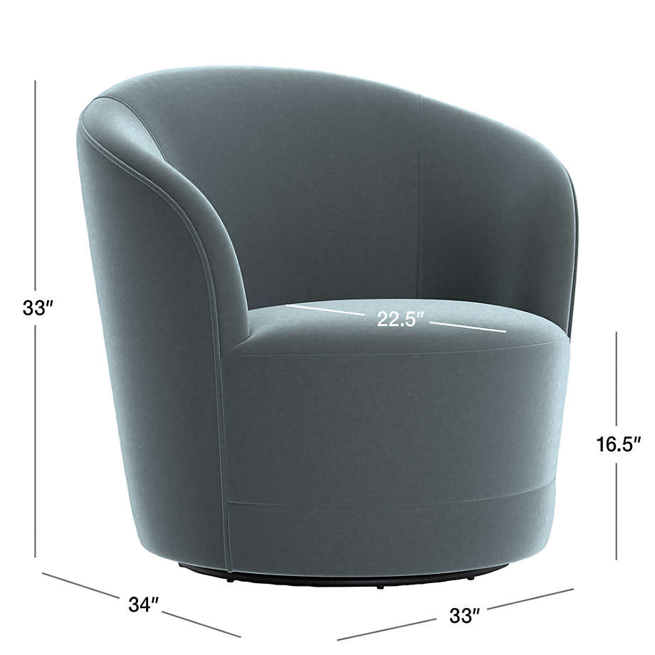 Infiniti Swivel Chair + Reviews | Crate & Barrel