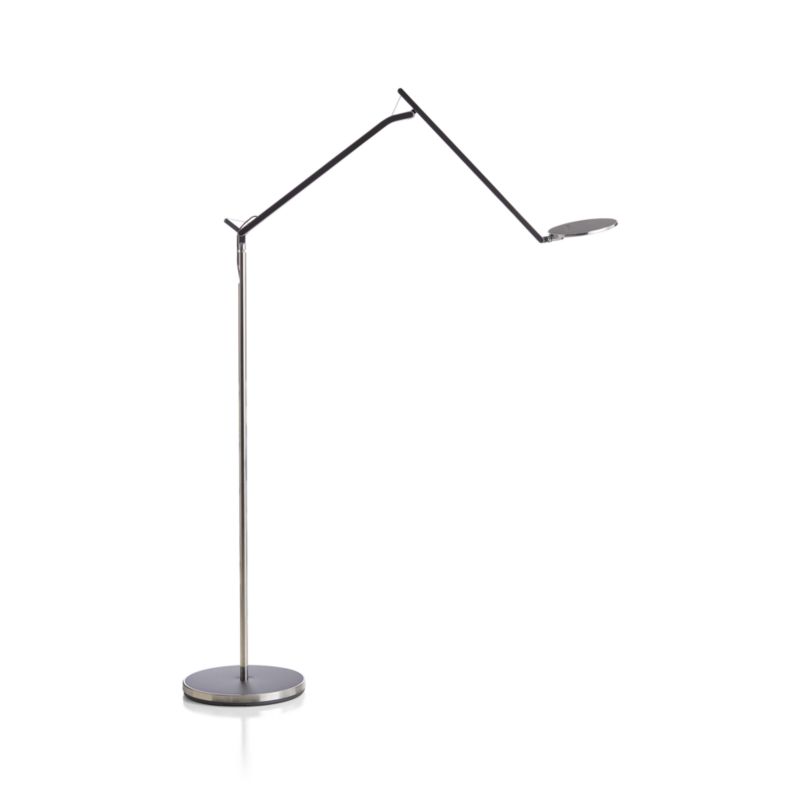 Humanscale Infinity Ash Black Floor Lamp | Crate & Barrel