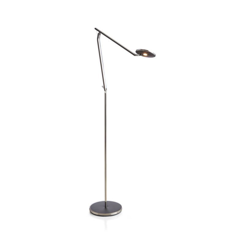 Humanscale Infinity Ash Black Floor Lamp | Crate & Barrel