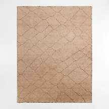 Innsbruck Wool Caramel Brown Area Rug 6'x9' + Reviews | Crate & Barrel