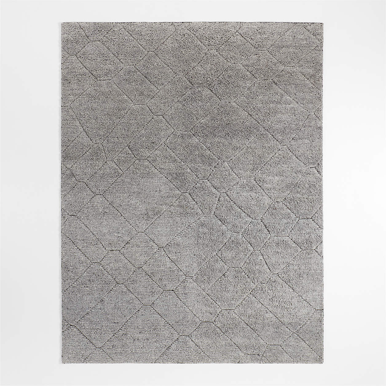 Innsbruck Wool Charcoal Grey Area Rug 8'x10' | Crate & Barrel Canada
