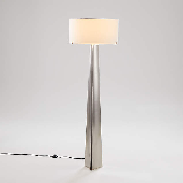 Isla Brass Triangle Table Lamp + Reviews | Crate & Barrel