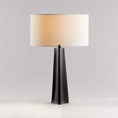 Isla Bronze Triangle Floor Lamp + Reviews | Crate & Barrel