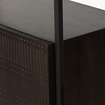 Ivan Dark Brown Wood Storage Bookcase + Reviews | Crate & Barrel Canada