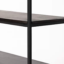 Ivan Dark Brown Wood Storage Bookcase + Reviews | Crate & Barrel