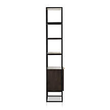 Ivan Dark Brown Wood Storage Bookcase + Reviews | Crate & Barrel