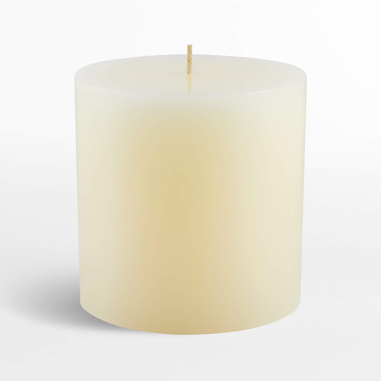 4"x4" Ivory Pillar Candle + Reviews | Crate & Barrel