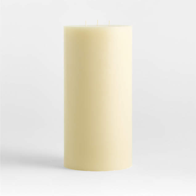 Ivory Pillar Candles | Crate & Barrel