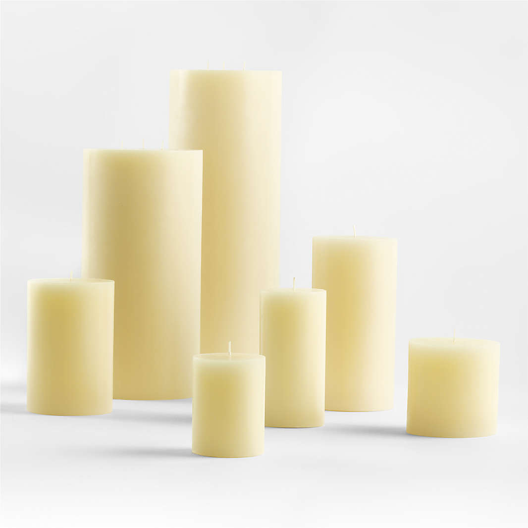 Unscented Candles: Taper, Votive & Pillar Candles | Crate & Barrel