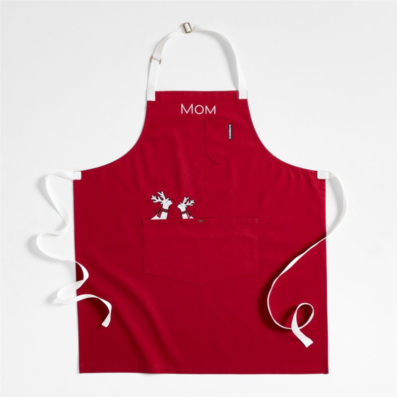 Arctic Reindeer Organic Cotton Adult Apron by Joan Anderson | Crate ...