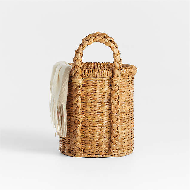 Zuzu Round Handwoven Basket + Reviews | Crate & Barrel Canada