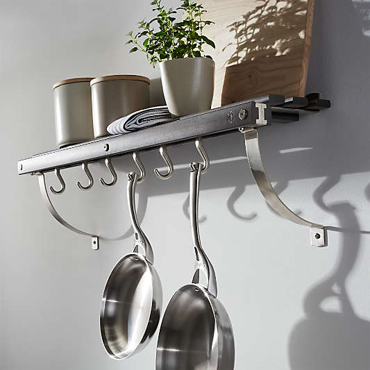 Pot Racks: Hanging, Wall Mounted & Stand | Crate & Barrel