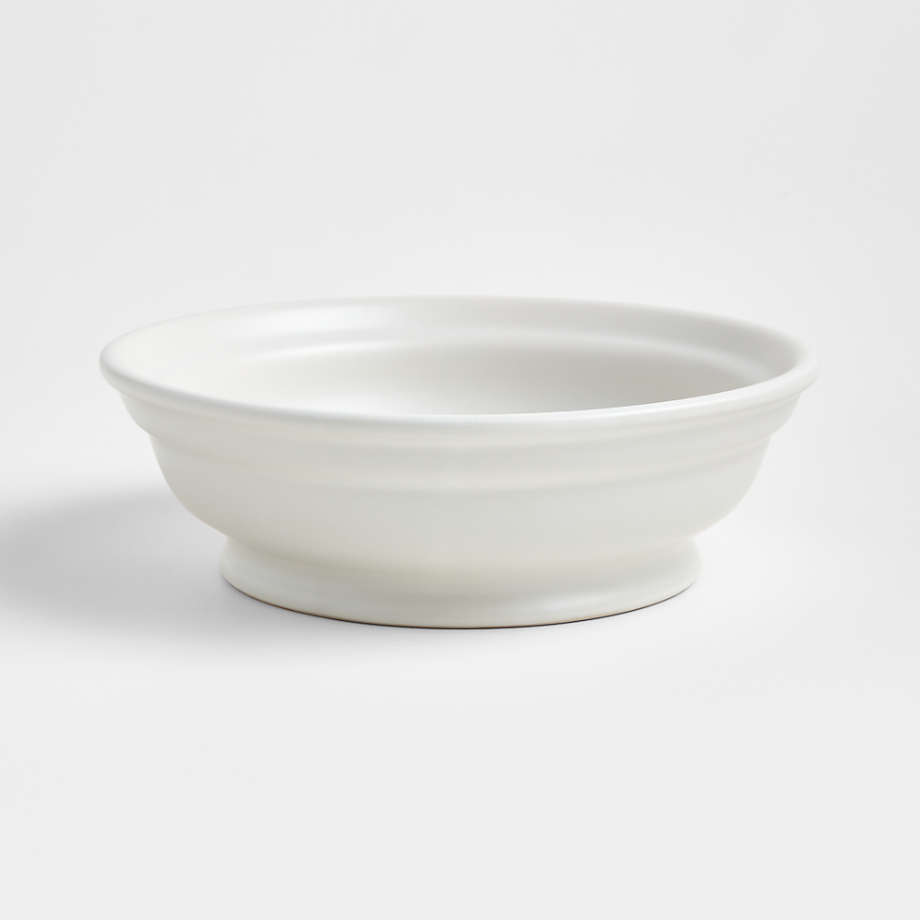 Jamesware White Low Bowl + Reviews | Crate & Barrel