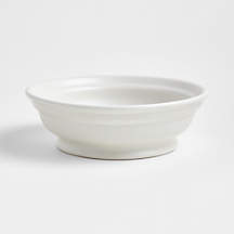 Jamesware White Low Bowl + Reviews | Crate & Barrel