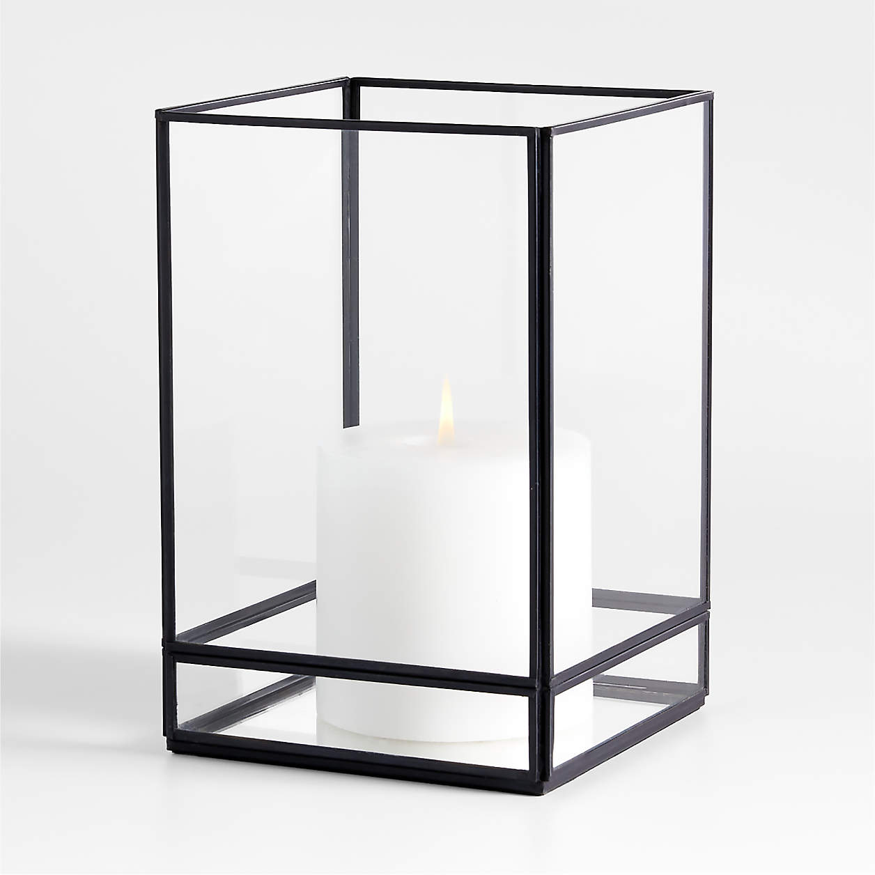 Jasper Black Square Hurricanes | Crate & Barrel