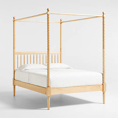 Jenny Lind Maple Wood Spindle King Bed + Reviews | Crate & Kids Canada