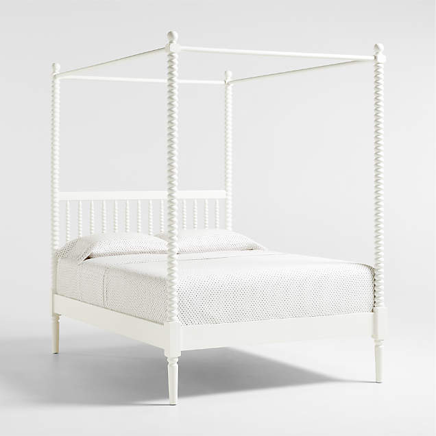Jenny Lind White Wood Spindle Kids Full Bed + Reviews | Crate & Kids Canada