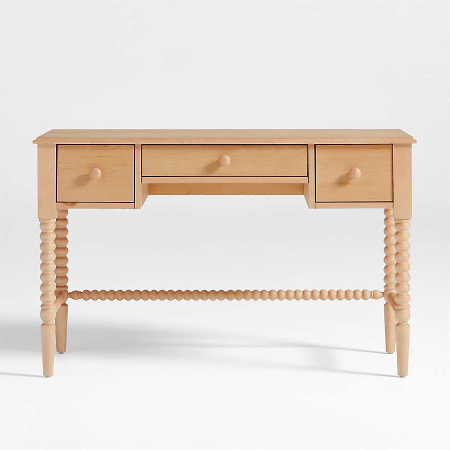 Jenny Lind Maple Wood Spindle 3-Drawer Kids Desk and Hutch | Crate & Kids