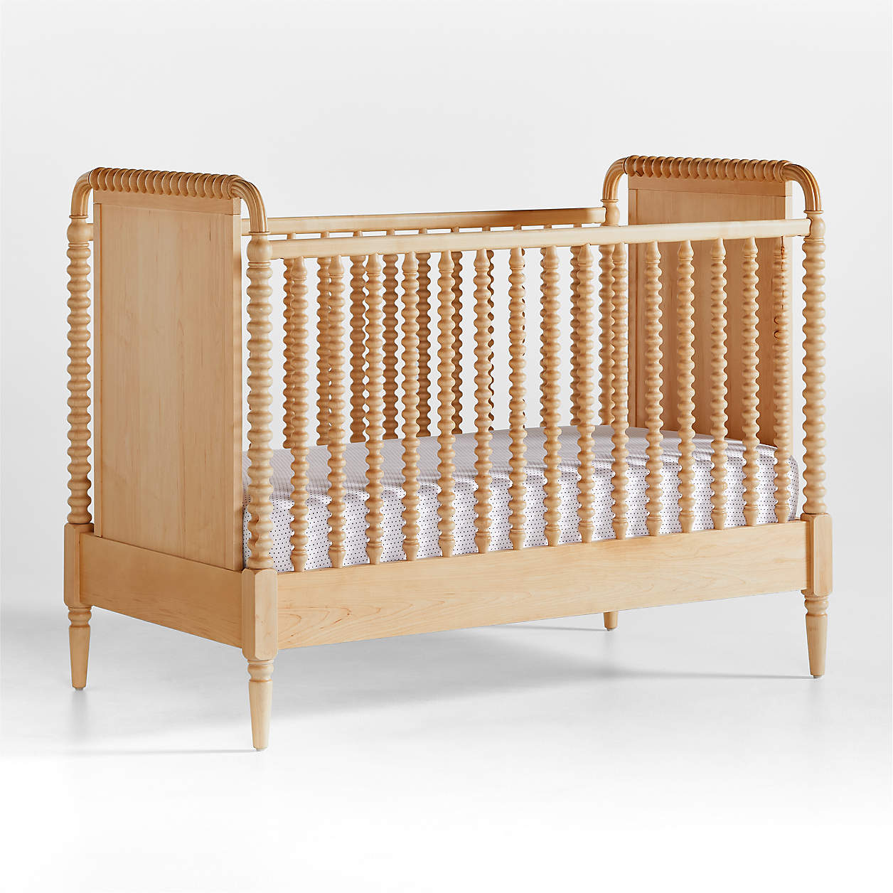 Jenny Lind Maple Wood Spindle Convertible Baby Crib with Toddler Bed ...