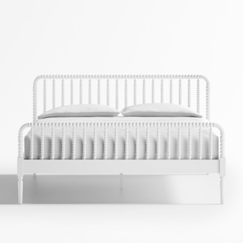 Jenny Lind White Wood Spindle King Bed + Reviews | Crate & Kids