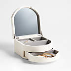 Medium Cream White Wood Jewelry Box + Reviews | Crate & Barrel