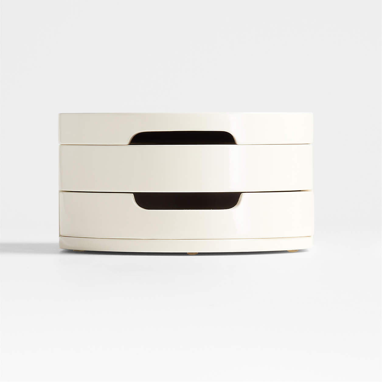Medium Cream White Wood Jewelry Box + Reviews | Crate & Barrel