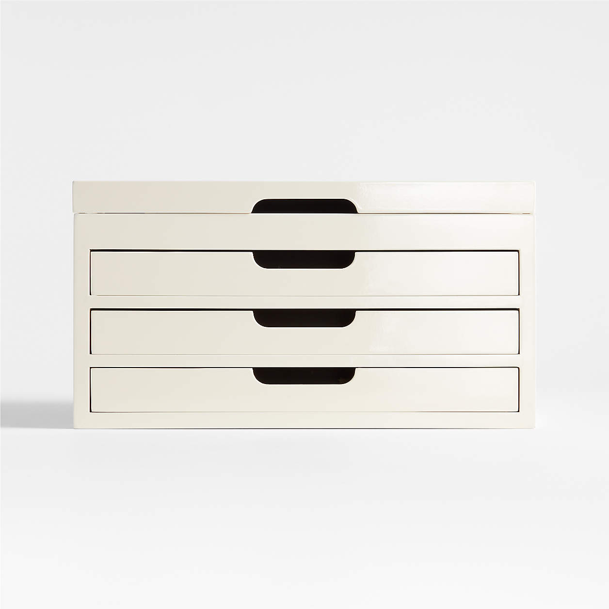 Extra-Large Cream White Wood Jewelry Box + Reviews | Crate & Barrel Canada