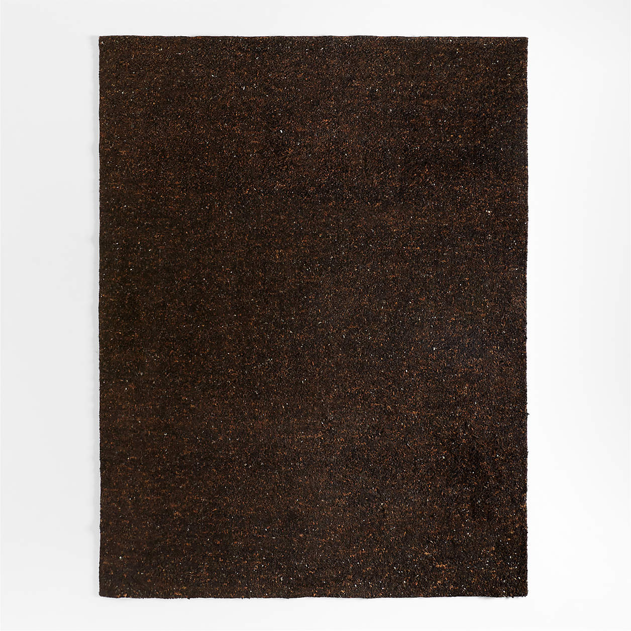 Juneau Wool Brown Area Rug 8'x10' | Crate & Barrel
