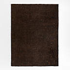 Juneau Wool Brown Area Rug 6'x9' + Reviews | Crate & Barrel