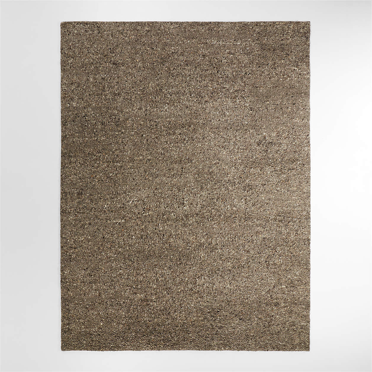 Juneau Wool Charcoal Grey Area Rug 8'x10' + Reviews | Crate & Barrel
