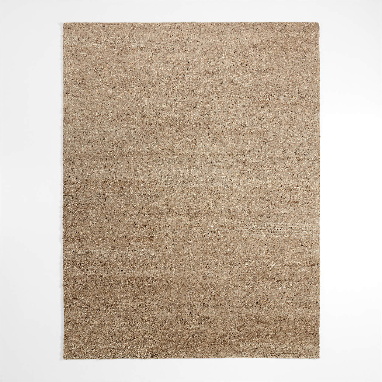 Juneau Wool Sand Brown Area Rug 9'x12' | Crate & Barrel