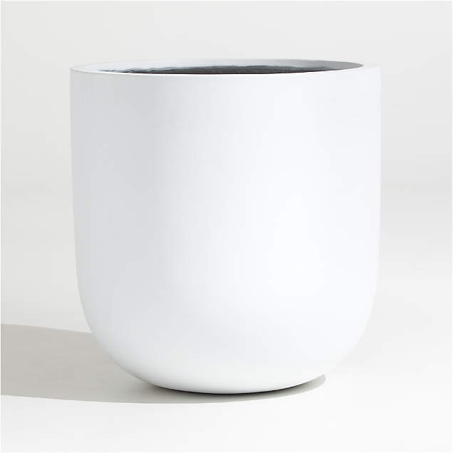 Saabira Taupe Indoor/Outdoor Planters | Crate & Barrel Canada