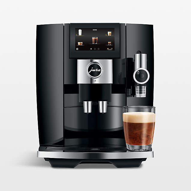 JURA E8 Chrome Espresso Machine | Crate & Barrel JURA E8 Chrome Espresso Machine | Crate & Barrel