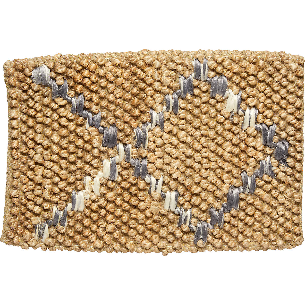 Jute Arlequin Diamond Blue Kids Area Rug Swatch | Crate & Kids