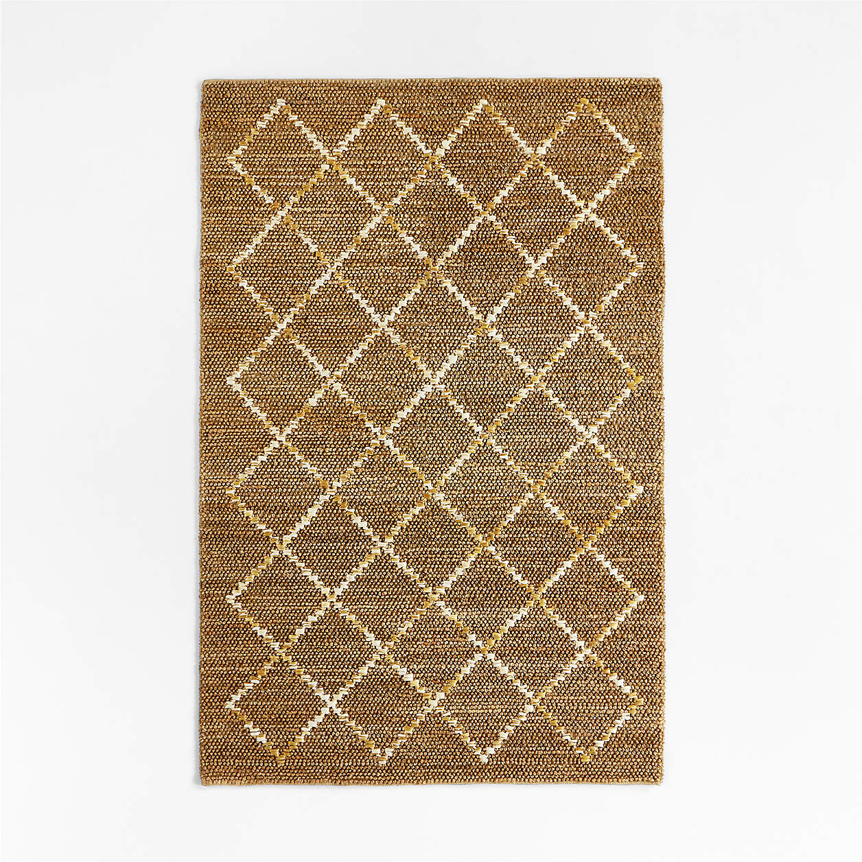 Arlequin Textured Diamond Ivory Kids Area Rug 5x8 | Crate & Kids