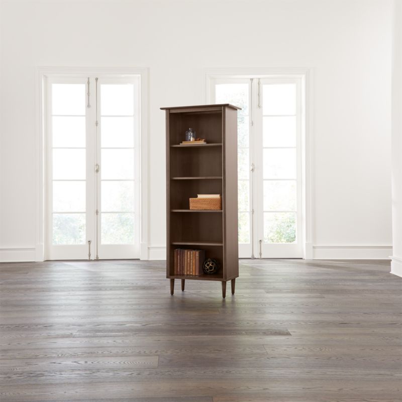 Kendall Cocoa Bookcase + Reviews | Crate & Barrel