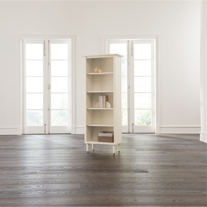 Kendall Cream Bookcase + Reviews | Crate & Barrel